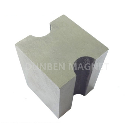 Customized block cast alnico permanent magnets with semicircle for ...