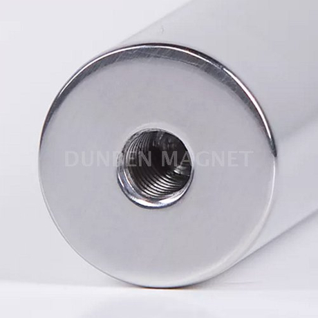 Permanent Magnetic Filter Bars With Thread Hole,Round Magnetic Bars ...